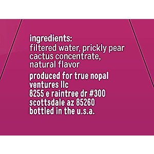 True Nopal Cactus Water, 16.90 Fl. Oz (Pack of 12)