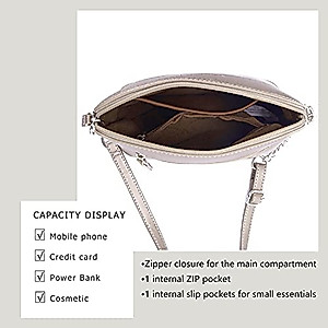 DAVIDJONES Faux Leather Chain Crossbody Bags for women Small Purse