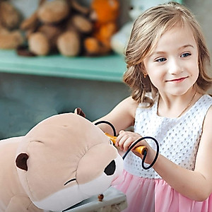 AEECASI Cute Otter Plush,Soft Sea Otter Stuffed Animal Hugging Pillow,Sea Otter Plushie Gift for Boys Girls Kids Toddlers,Adorable Sea Animal Plush Toy,Creative Stuffed Otter Decoration,20"