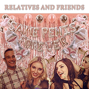 Bachelorette Party Decorations,Bride Balloons,Foil Curtains, Rose Gold Bridal Shower Party Supplies Decor-Bridal Shower,Confetti Balloons Pack Fringe Curtain(Rose gold)