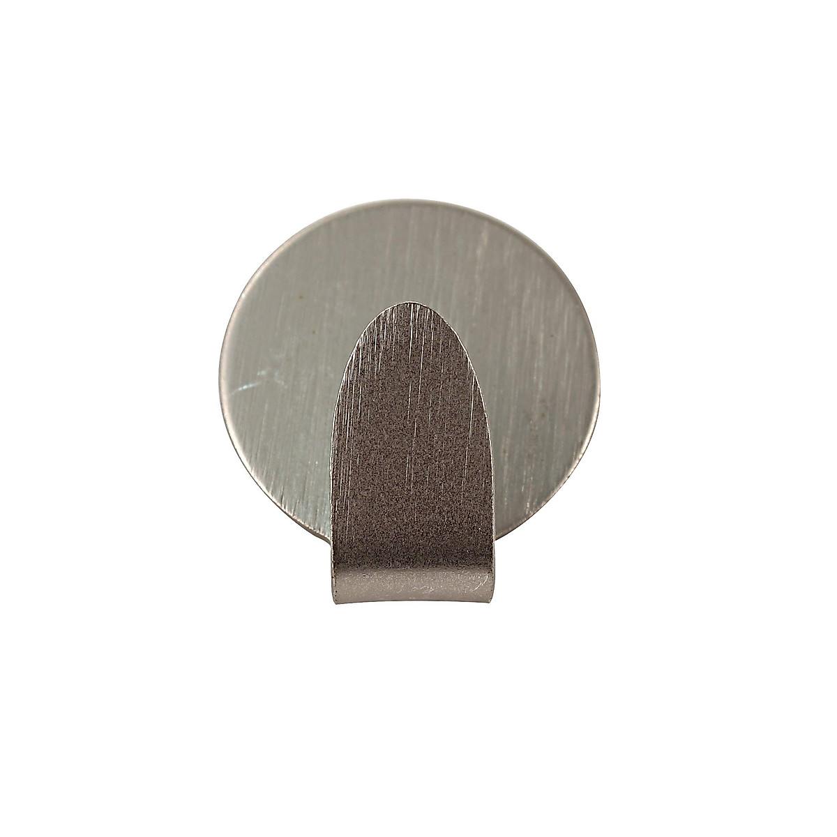 Spectrum Diversified Medium Round Set of 3 Steel Hooked Refrigerator, Sturdy Hooks & Strong Magnets Kitchen, Office, Locker & More, Brushed Nickel, 3 Piece