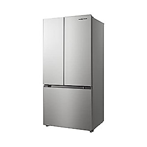 Hamilton Beach HBF1662 French Door Full Size Counter Depth Refrigerator with Freezer Drawer, 16.6 cu ft, Stainless
