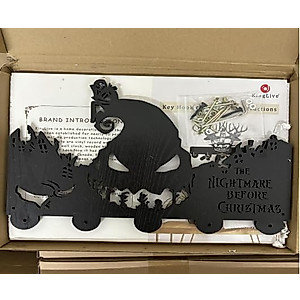 Generic Key Hooks Wall Hanging Hooks, Black and White Design, Home Decor Hooks for Wall,Key Rack for Entryway, Kitchen,5 Hook Black Heavty Duty 11lb