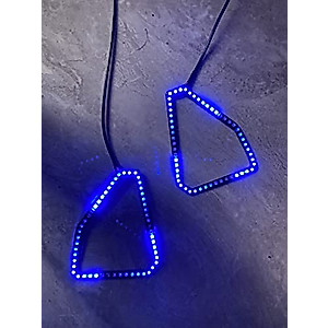 2PCS Angel Eyes Bluetooth CHASING Vent Overlay Lights KIT For 2020 2021 2022 2023 Polaris Slingshot Headlights