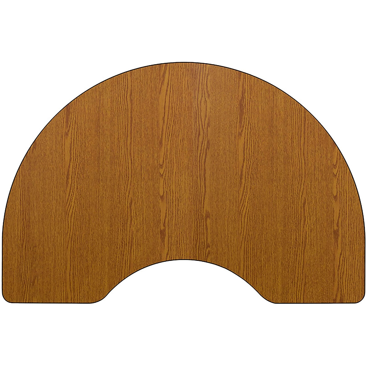 Flash Furniture Wren Mobile 48''W x 96''L Kidney Grey Thermal Laminate Activity Table - Height Adjustable Short Legs