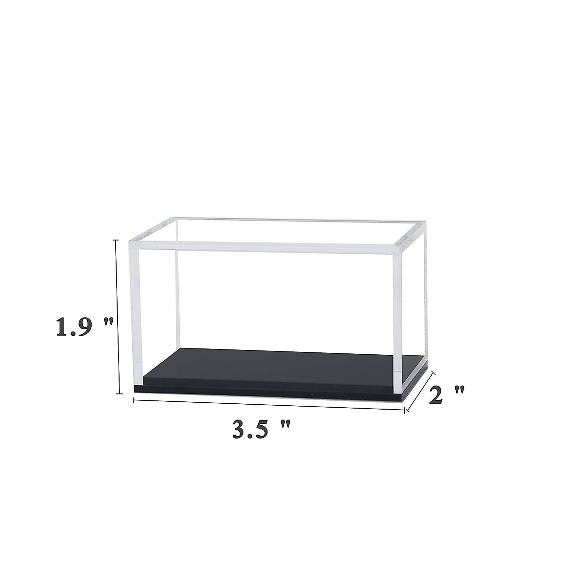2 Pack Clear Acrylic Hot Wheels Display Case Hotwheels Matchbox 1/64 Scale Toy Model Cars Display Case UV Protect Storage Collectors