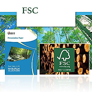 Uinkit 100 Sheets Inkjet Photo Paper Glossy 8.5x11 49lb 180Gsm Professional Photographic Paper Letter Size 8.5mil Instant Dry Suitable for All Ink Printers