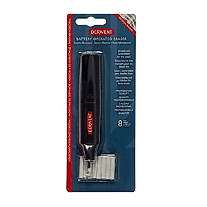 Derwent Battery Operated Eraser, Artist Tool, Drawing, Art Supplies (2301931) , Black