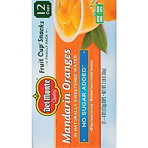 Del Monte, Mandarin Oranges No Sugar Add, 4 Ounce (Pack of 12)