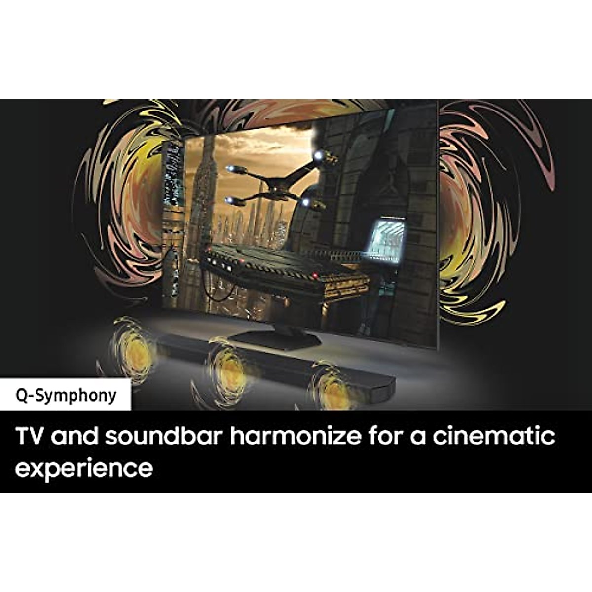 SAMSUNG QN65Q80CAFXZA 65 Inch 4K QLED Direct Full Array with Dolby Smart TV with a HW-Q60B 3.1ch Soundbar and Subwoofer with DTX Virtual:X (2023)