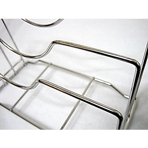 Stainless Steel Wire Chopping Board Holder Cutting Board Rack Kitchen Organizer