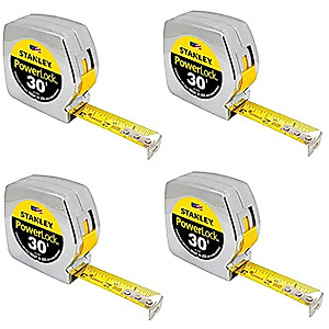 Stanley PowerLock Tape Measure (Carton of 4, 30-Foot)