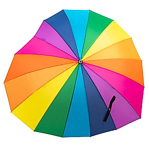 Bioworld Pride Heart Shaped Adult Umbrella
