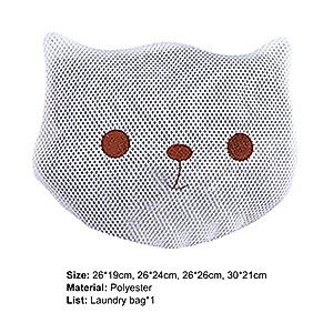 usfuzhongfu-US Storage Holder, Laundry Washing Bag Fine Mesh Wear-resistant Thickened Cartoon Animal Hosiery Stocking Polyester Travel Laundry Bag for Home