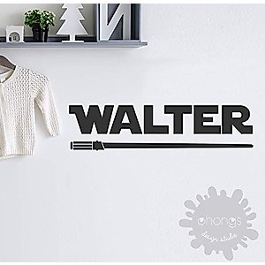 Starwars style custom name/Wall sticker/Personalized Wall Decal/Baby Name Decal/kids name sticker/Jedi/boys room/kidsroom gift