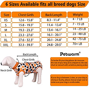 PetWarm Dog Spay Recovery Suit,Recovery Suit for Female Male Dogs,Dog Onesie After Surgey Spay Neuter Professional Pet Recovery Shirt Dog Abdominal Wounds Bandages,Leopard Pattern,Orange,XS