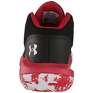 Under Armour Unisex Jet '21 Basketball Shoe, (002) Black/Red/White, 11 US Men