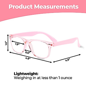 GALVANOX Ava & Ethan Blue Light Glasses for Kids, Blue Light Blocking for Computer/Gaming (Ages 3-12)