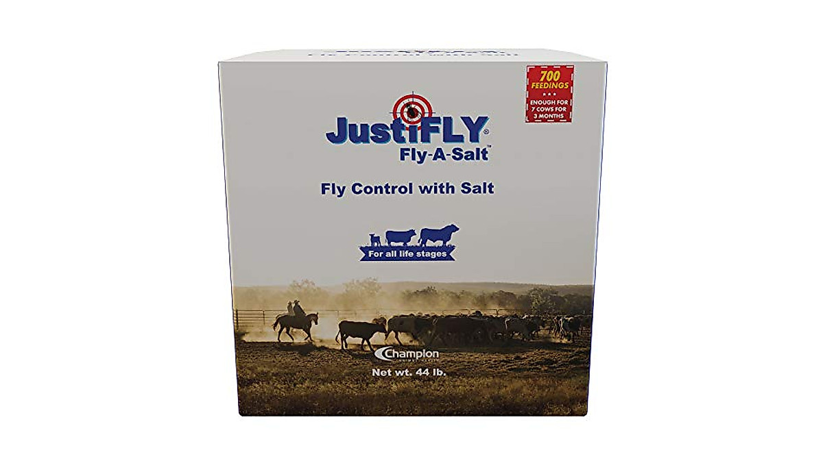 JustiFLY Cattle Fly Control Salt Block - 700 Feedings