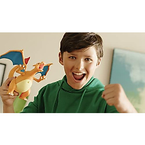 Pokemon Charizard 7-inch Deluxe Feature Figure - Interactive Plus 2-inch Pikachu with Launcher