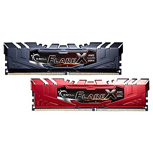 G.SKILL Flare X Series (Intel XMP) DDR4 RAM 16GB (2x8GB) 3200MT/s CL14-14-14-34 1.35V Desktop Computer Memory UDIMM - Black (F4-3200C14D-16GFX)