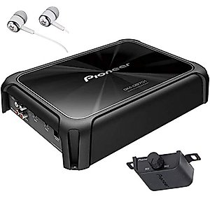 Pioneer GM-D9701 2400W Max 1-Channel GM Digital Champion Series Class-D Monoblock Car Audio Stereo Amplifier w/Wired Bass Boost Remote and Free Alphasonik Erabuds