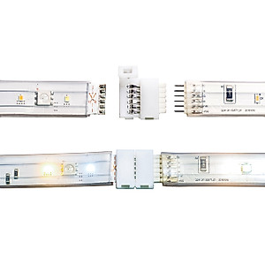 Litcessory 6-Pin to Cut-End Connector for Philips Wiz LED Light Strips (4 Pack, White)