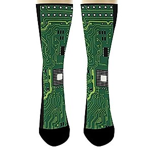 Computer Geek Gifts Computer Socks Computer Christmas Gifts Coding Socks 1-Pair Novelty Crew Socks