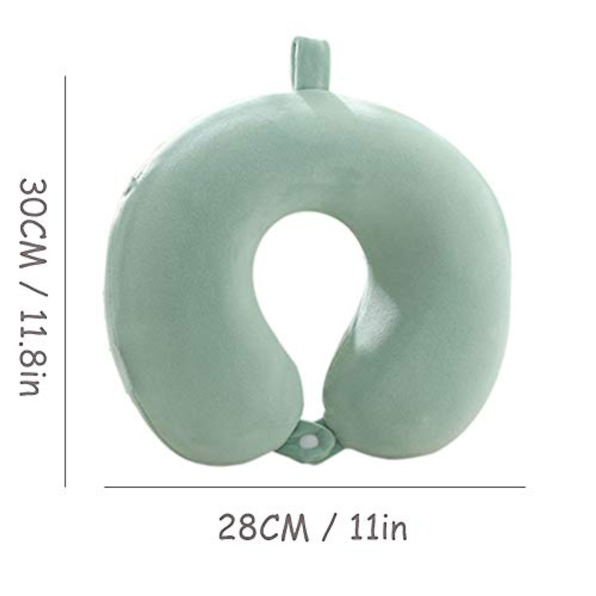 Gluck Plants Travel Pillow,Neck Pillow for Traveling U Shaped Memory Foam Green Portable Headrest Sleep Airplane Travel Neck Pillow for Flight,Car & Home,Office