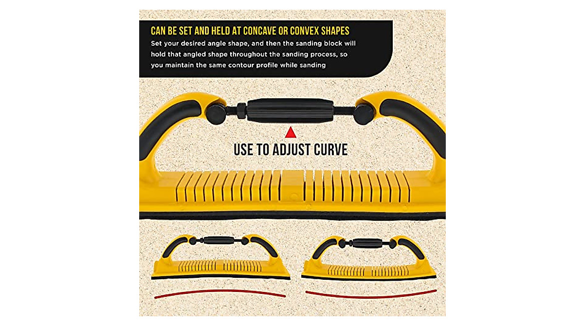 Dura-Gold Adjustable Flex Longboard Sanding Block - Auto & Wood