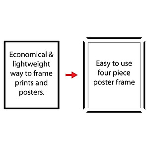 MCS 16x20 Inch Elite Poster Frame (2pk), White (65672)