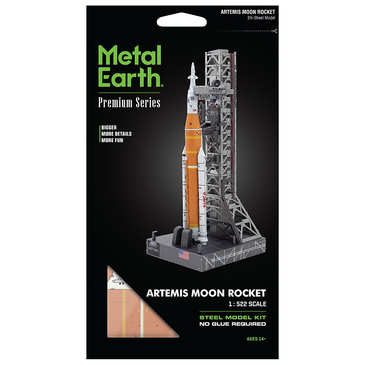 Metal Earth Premium Series Artemis Moon Rocket 3D Metal Model Kit Fascinations