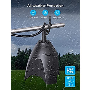 Govee Outdoor Smart Plug, 3-in-1 Compact Outdoor WiFi Bluetooth Plug, Conical Waterproof Design, 15A Outdoor Smart Outlet with Timer, Compatible with Alexa and Google Assistant, No Hub Required