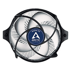 ARCTIC Alpine 23 - Compact AMD CPU Cooler for AM5 and AM4, Thermal Compound MX-2 pre-Applied, Computer, PC - Black