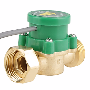 Hilitand Water Flow Sensor Switch HT-120 AC 220V G3/4"-3/4" Thread Water Pump Flow Sensor Switch for Shower Flow Water Heater