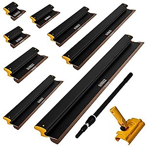 DEWALT Ultimate Drywall Skimming Blade Set | Pro-Grade | Extruded Aluminum & European Stainless Steel Construction | High-Impact End Caps | 3-446