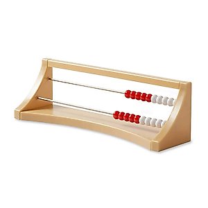 hand2mind 20 Bead Plastic Rekenrek, Abacus for Kids Math, Math Manipulatives Kindergarten, Counting Rack for Kids, Counters for Kids Math, Educational Toys for Elementary Kids (Set of 1)