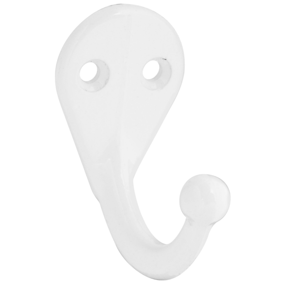 Stanley Hardware S819-009 4025 Single Prong Robe Hook in White