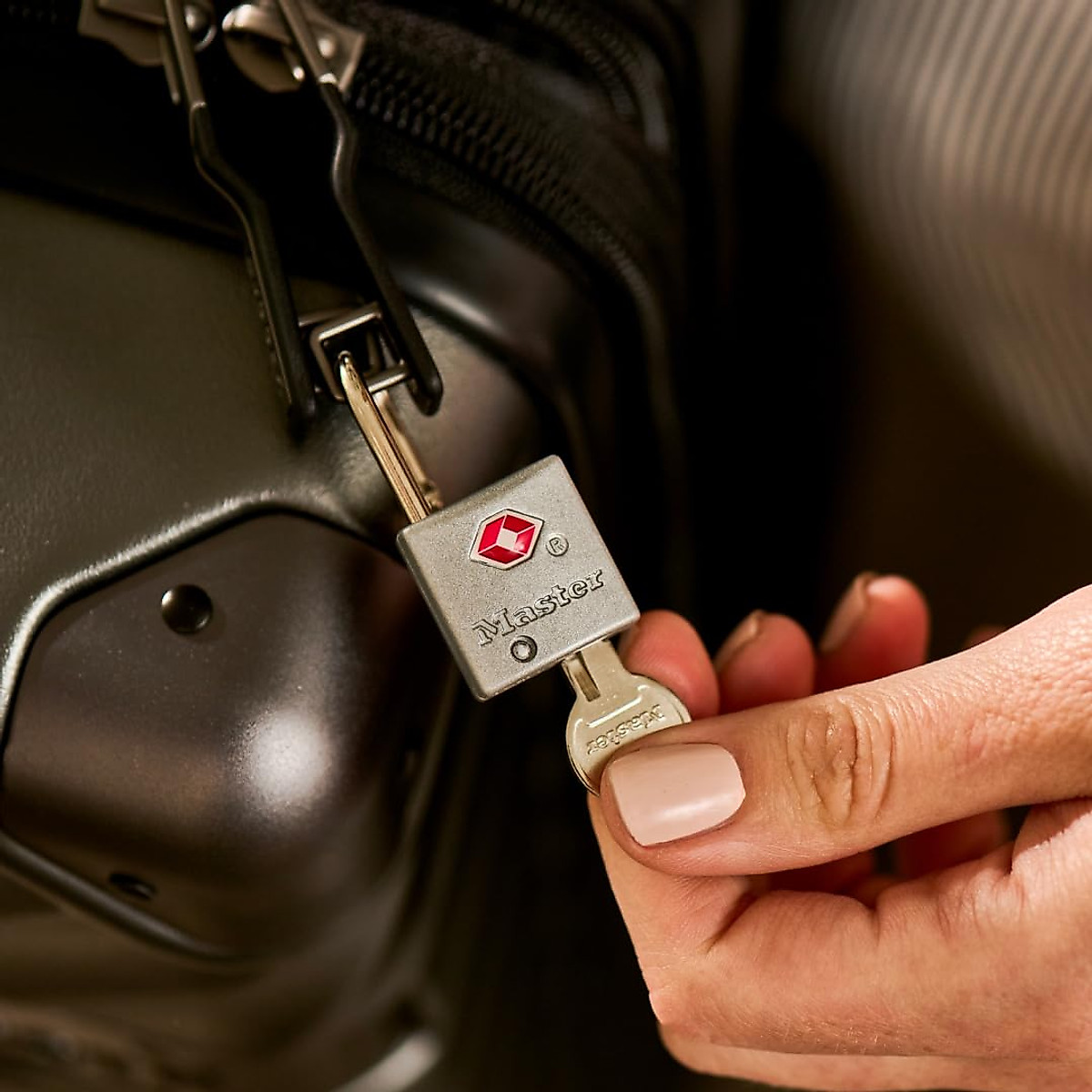 Master Lock TSA Luggage Locks with Key, TSA Approved Lock for Backpacks, Bags and Luggage, 4 Pack, 4683Q