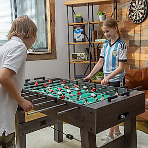 EastPoint Sports Classic Sport 48" Mid-Size Indoor Fairmont Foosball Table, Easy Setup, Grey