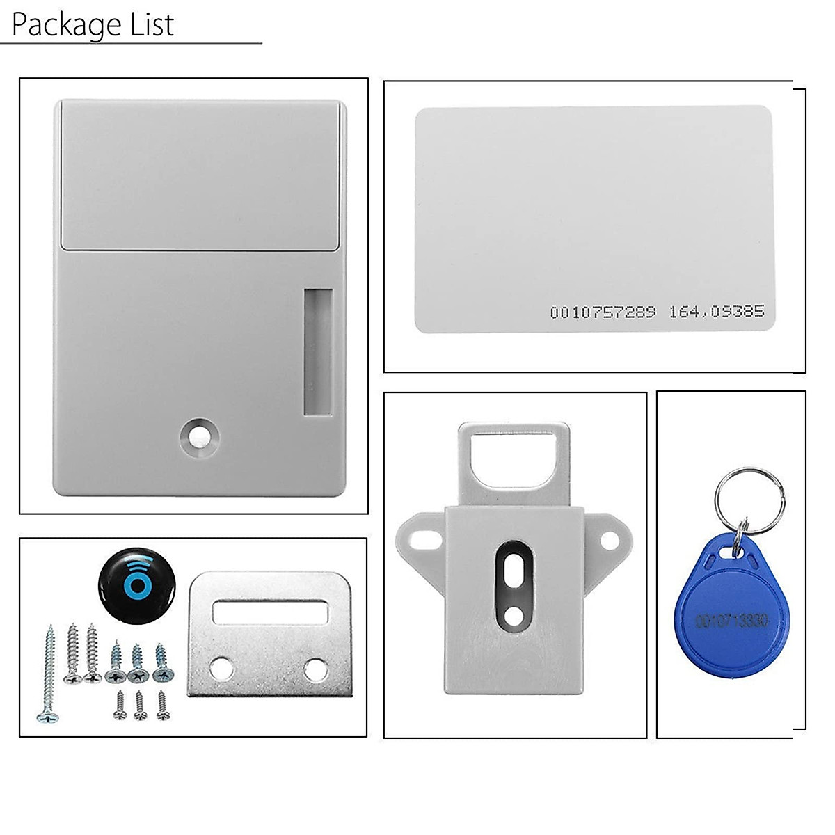 QIUNI Battery IC Card Sensor Cabinet Drawer Intelligent SmartLock DIY Invisible Hidde Digital Lock Without Perforate Hole