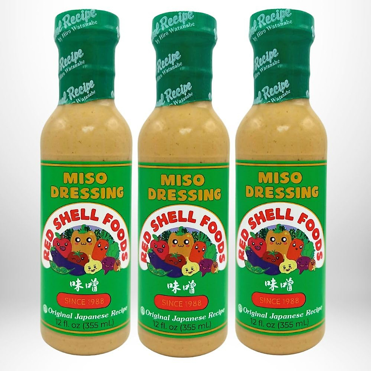 Red Shell Miso Dressing 12 Fl. oz. (Pack of 3)