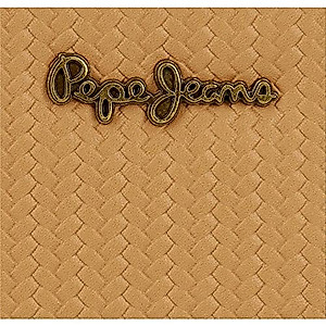 Pepe Jeans Women's Lena Wallet, Brown, Cartera con Tarjetero