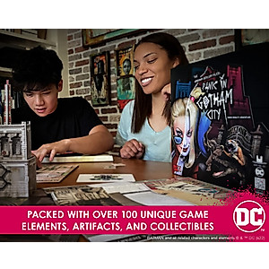 Infinite Rabbit Holes Arkham Asylum Files: Panic in Gotham City Augmented Reality Board Game - Escape Room-esque Batman Mystery with Harley Quinn and The Joker, Family Night - iOS 15+ | Android 13