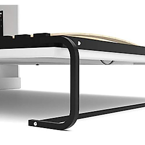 Bestar Versatile Queen Murphy Bed and 2 Shelving Units with Drawers (115W) in White