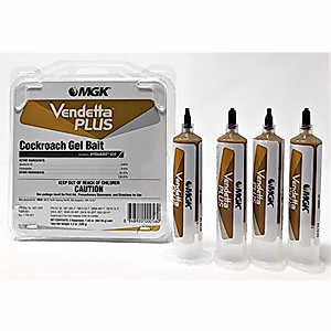 MGK Vendetta Plus Cockroach Gel Bait - 1 Box (4 X 30 Gr. Syringes)