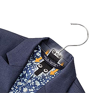 HANGAROO Travel Hangers - Portable Hangers for Clothes That Easily Attach to Clothing Labels - Patented, Lightweight, Pocket-Size Design - Sturdy and Compact Traveling Hangers (4-Pack)