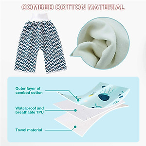 Happy Cherry Diaper Skirts for Baby Boy and Girl Toddler Cotton Diaper Cover Washable Leakproof Training Pants 0-4T