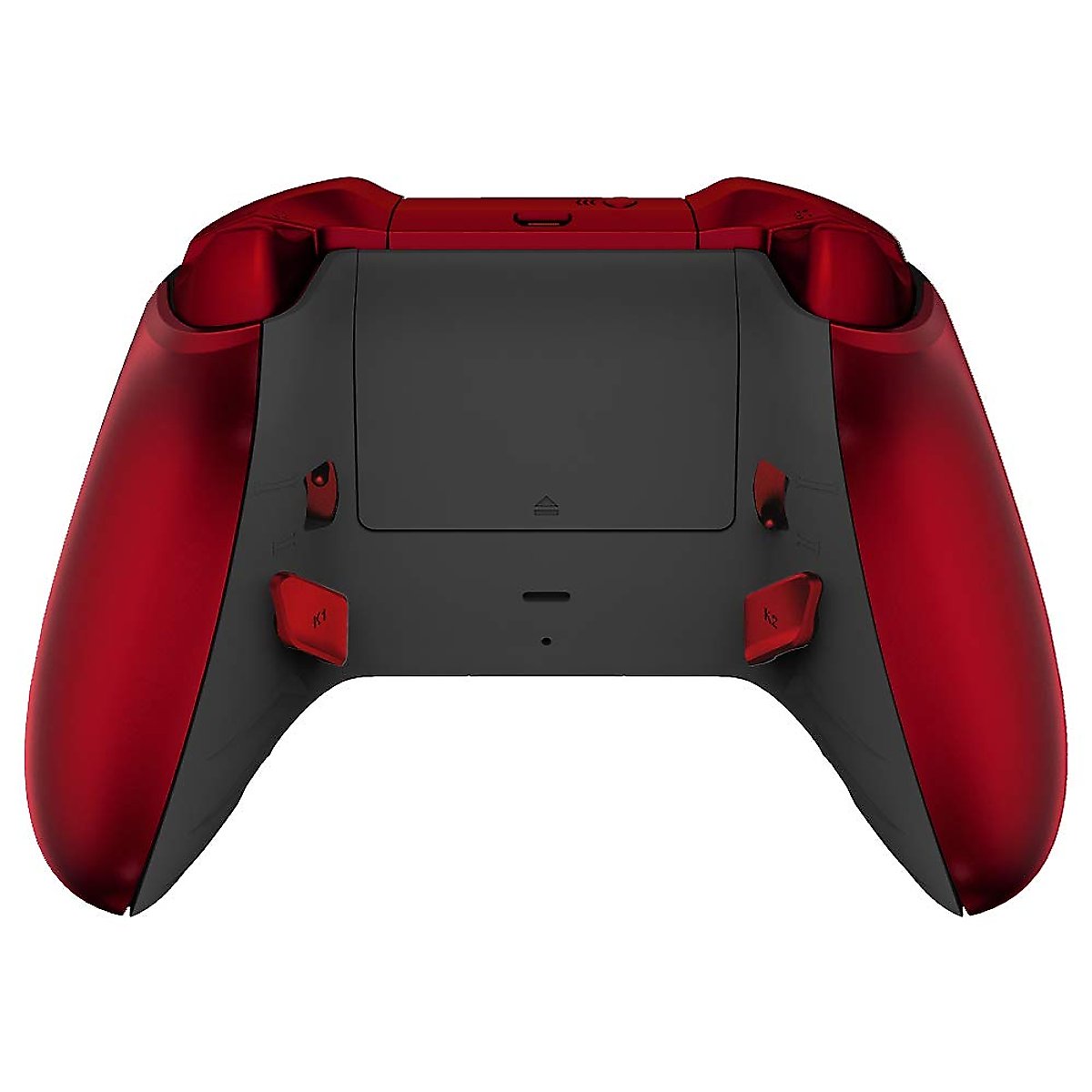 HEXGAMING BLADE Wireless Controller for Xbox Series X & S, for Xbox One, and for Windows 7/8/10-2 Remappable Back Buttons - Triggers Stop - Interchangeable Thumbsticks - Scary Party Scarlet Red