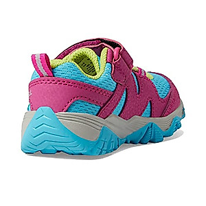 Merrell Trail Quest Jr Hiking Shoe, Berry/Lime/Turquoise, 8.5 US Unisex Little Kid